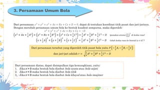 Persamaan Bola | PPTX