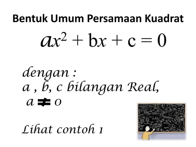 Persamaan dan fungsi kuadrat | PPTX