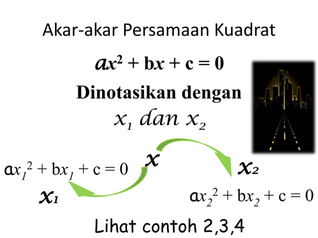 Persamaan dan fungsi kuadrat | PPTX
