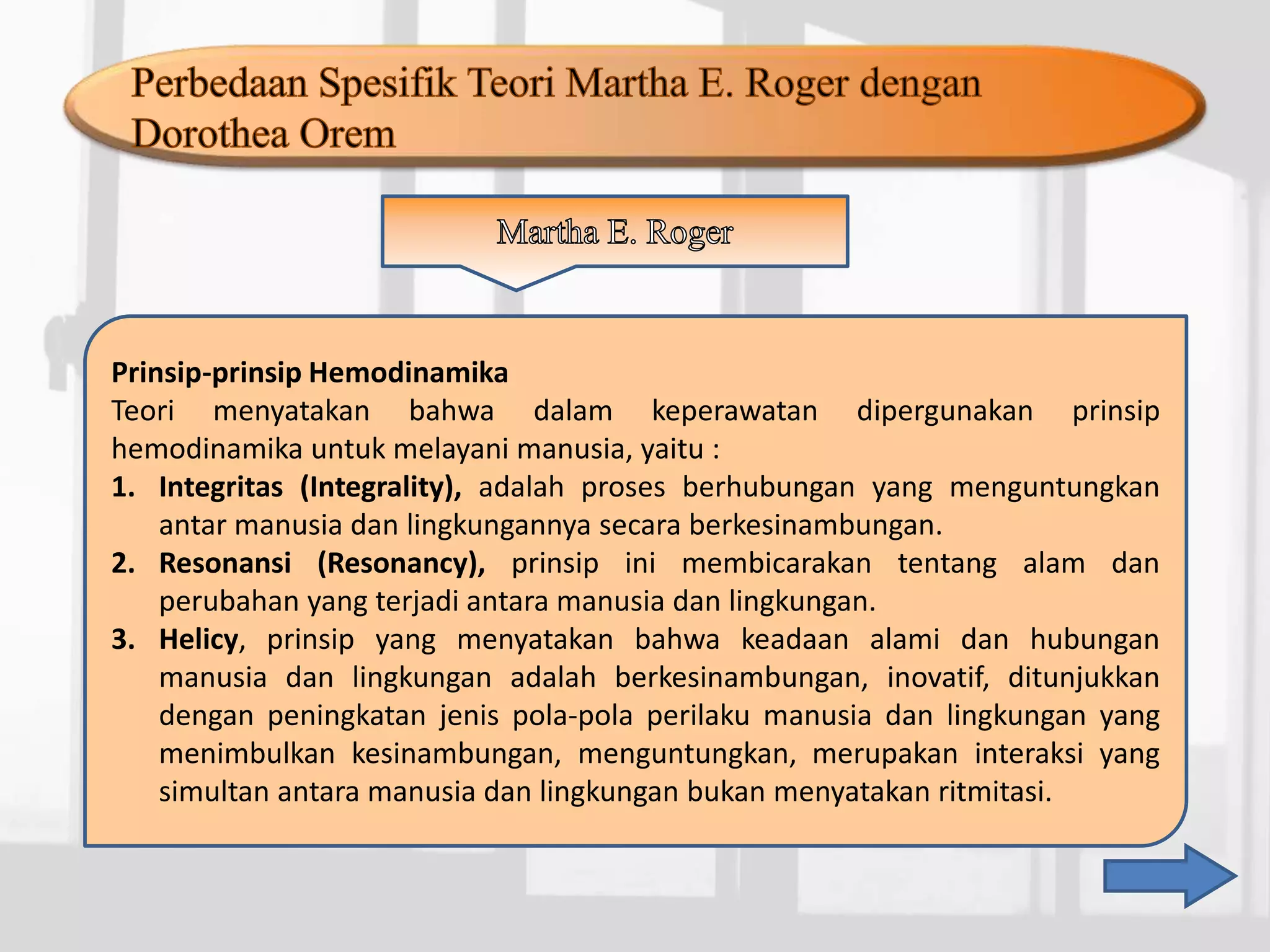 Persamaan dan perbedaan teori martha e roger dengan dorothea orem | PPTX