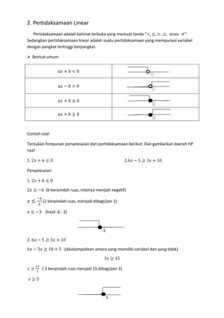 Persamaan dan pertidaksamaan | DOCX