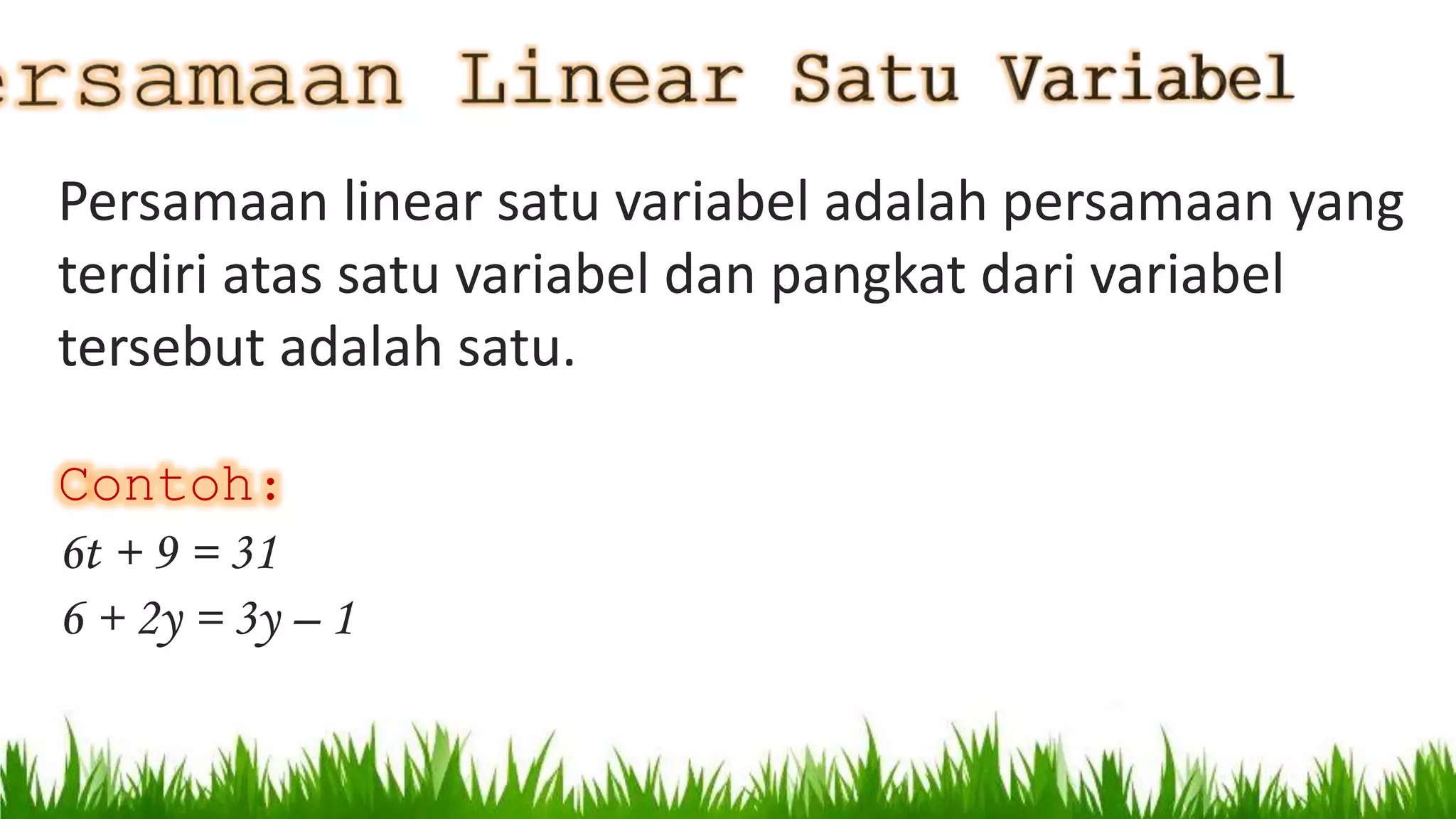 Persamaan dan Pertidaksamaan Linear | PDF