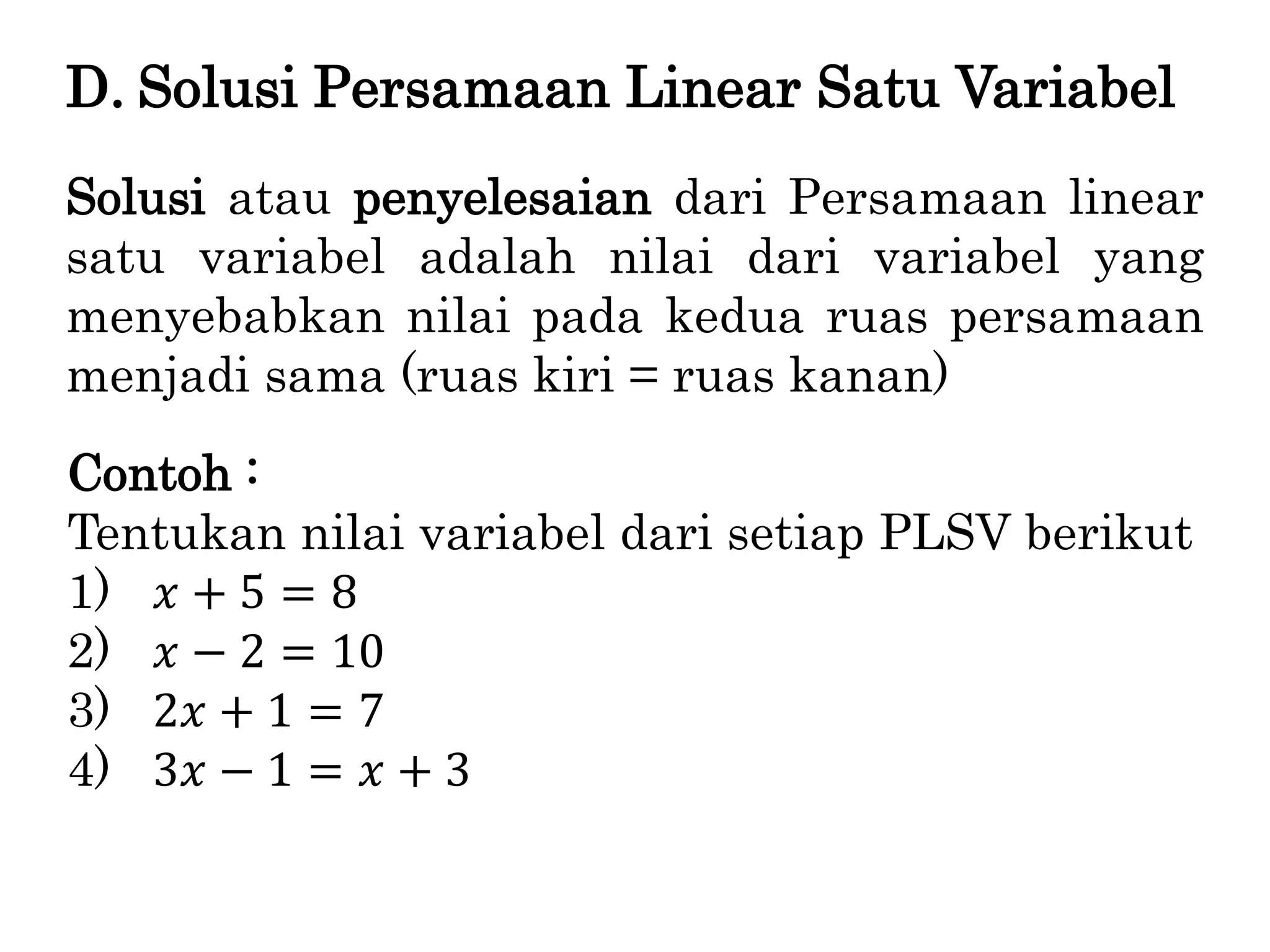 PERSAMAAN DAN PERTIDAKSAMAAN LINEAR SATU VARIABEL.pptx