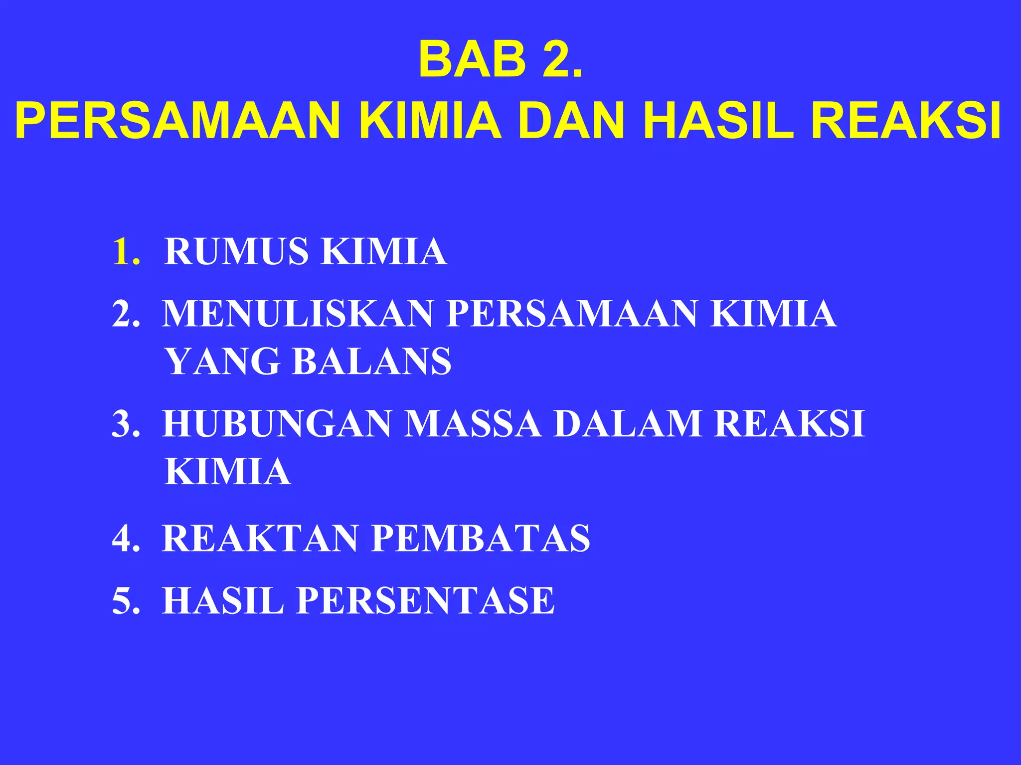 Persamaan dan rumus kimia (ii) | PDF