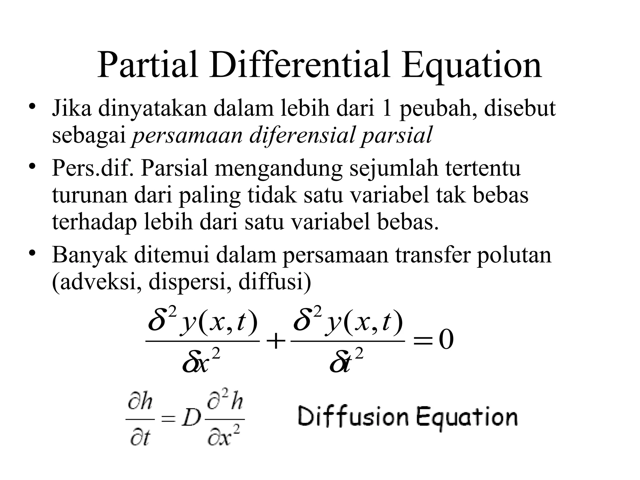 Persamaan diferensial(differential equation | PPT