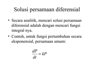 Persamaan diferensial(differential equation | PPT