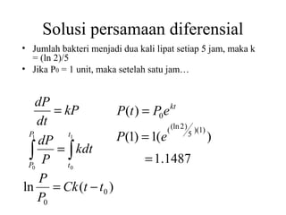 Persamaan diferensial(differential equation | PPT