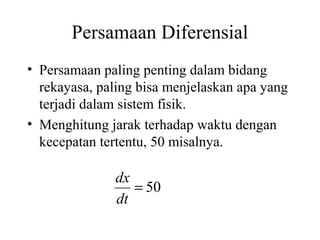Persamaan diferensial(differential equation | PPT