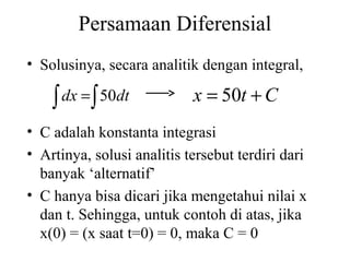 Persamaan diferensial(differential equation | PPT