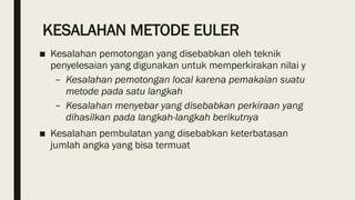 MATERI PERSAMAAN DIFERENSIAL METODE EULER.pptx