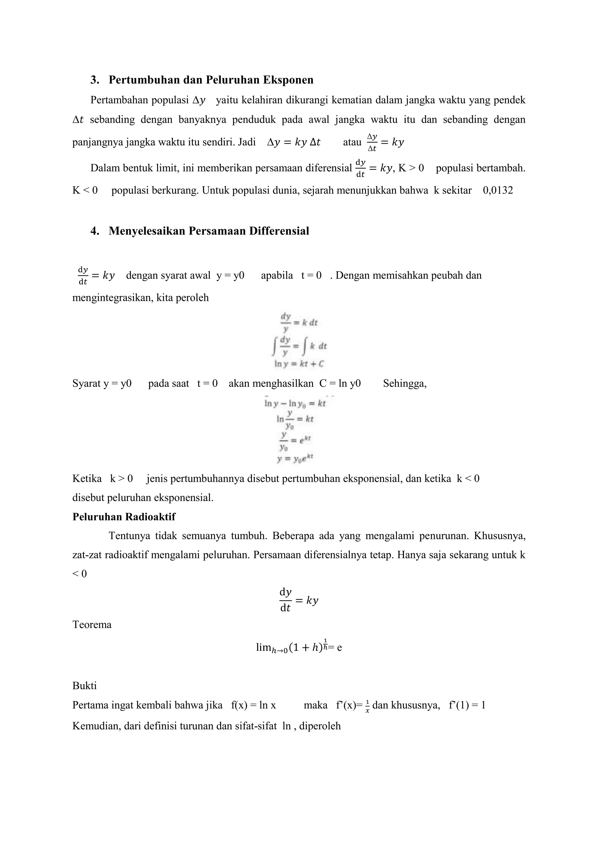 Persamaan differensial part 1 | DOCX