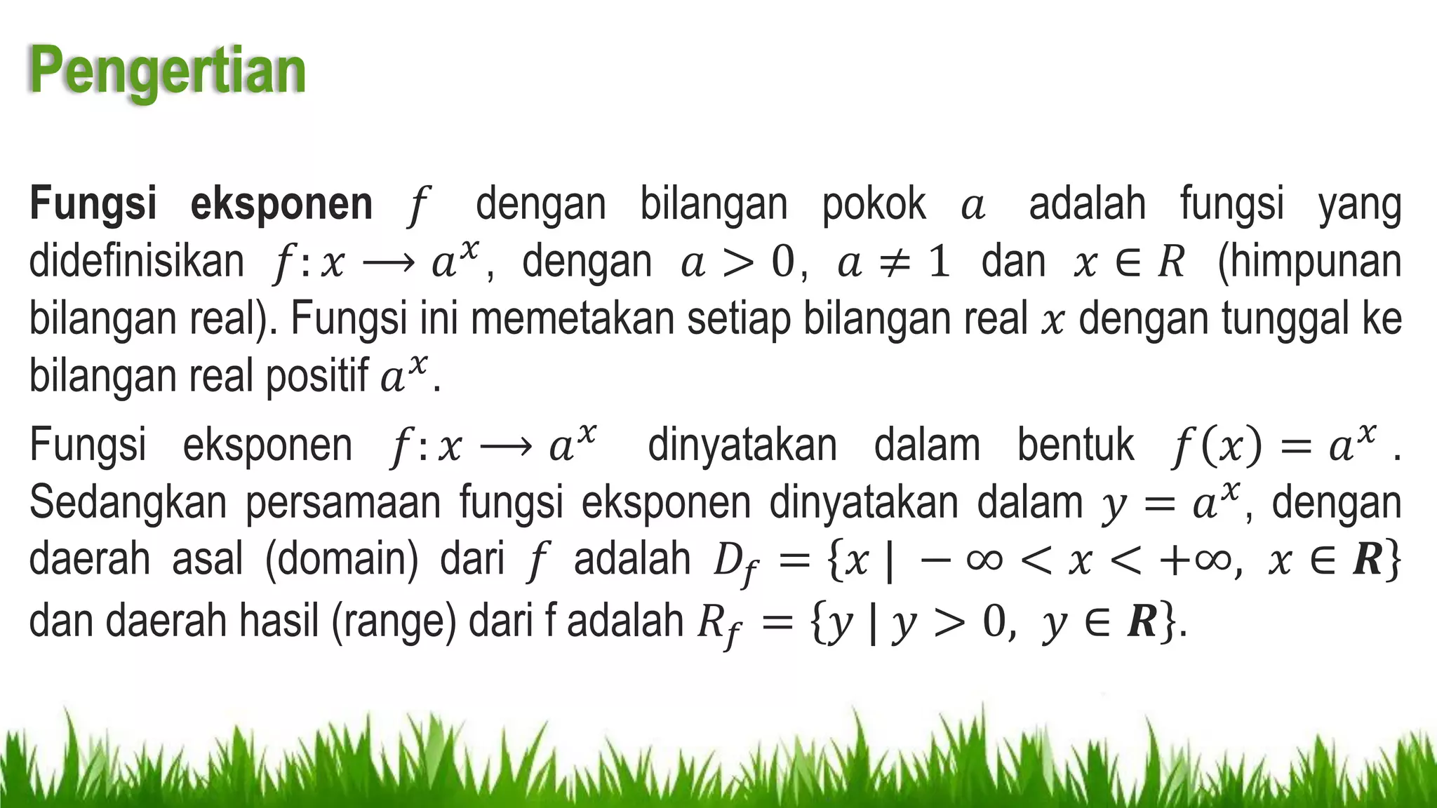 Persamaan dan Pertidaksamaan Eksponen | PDF