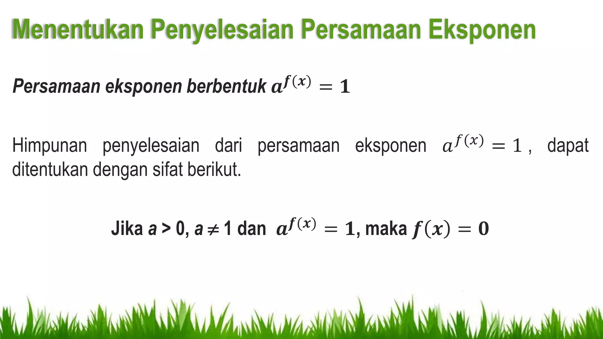 Persamaan dan Pertidaksamaan Eksponen | PDF
