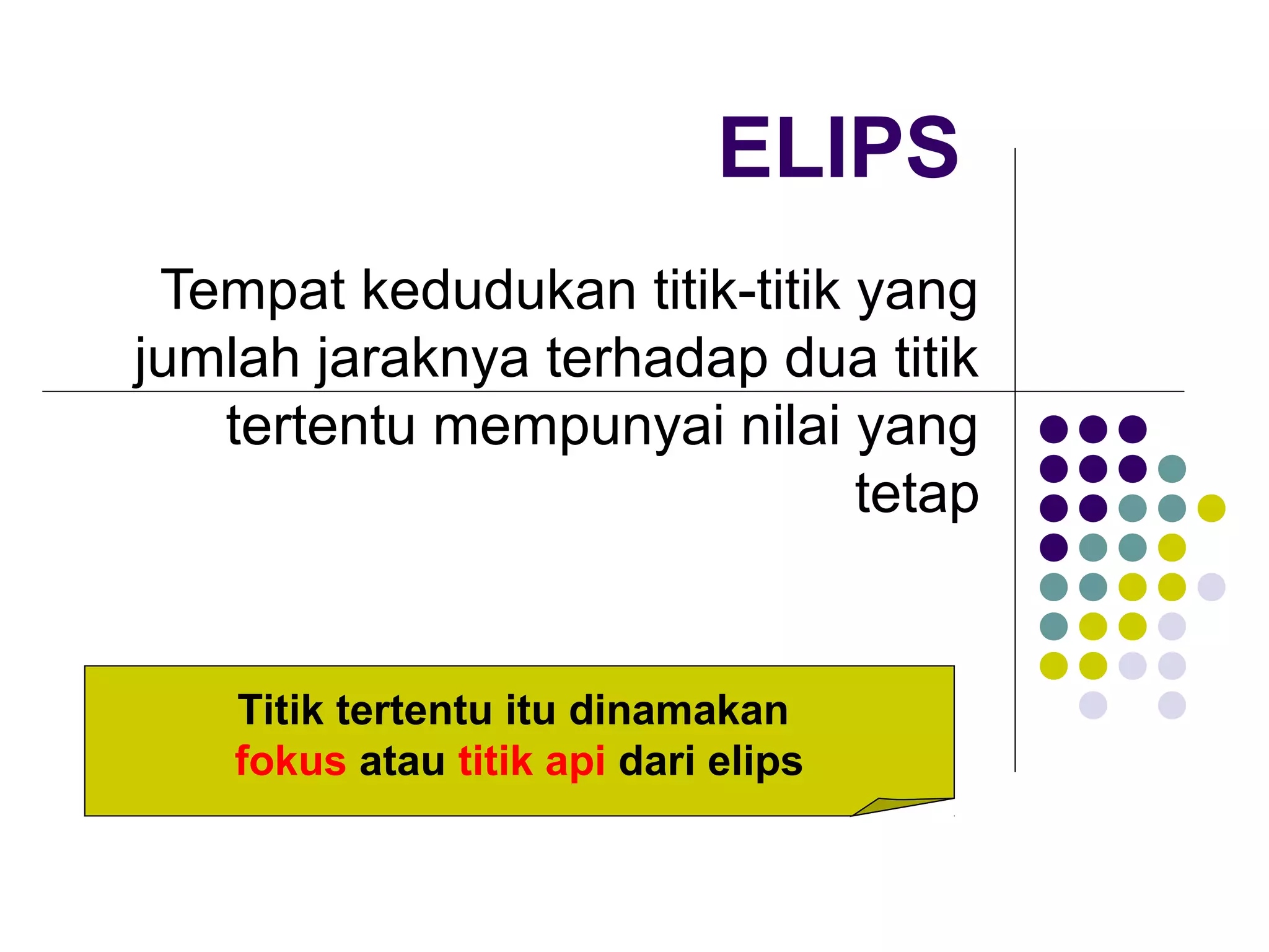 Persamaan ellips | PPT