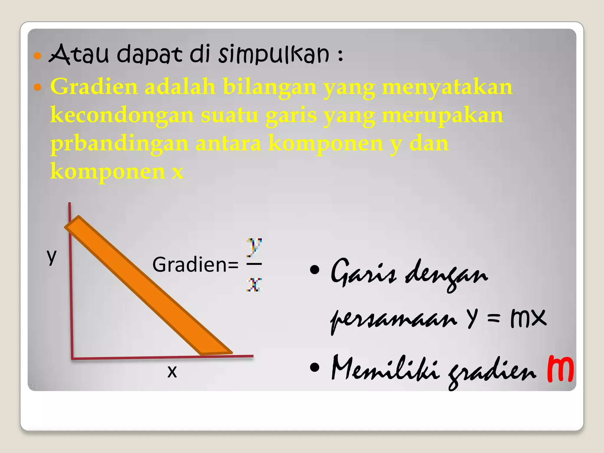 Persamaan garis lurus | PPTX