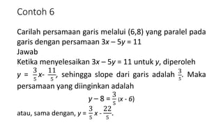 Persamaan Garis Lurus - Matematika Dasar.pptx