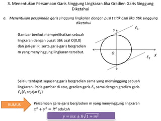 PPT Persamaan garis singgung lingkaran | PPTX