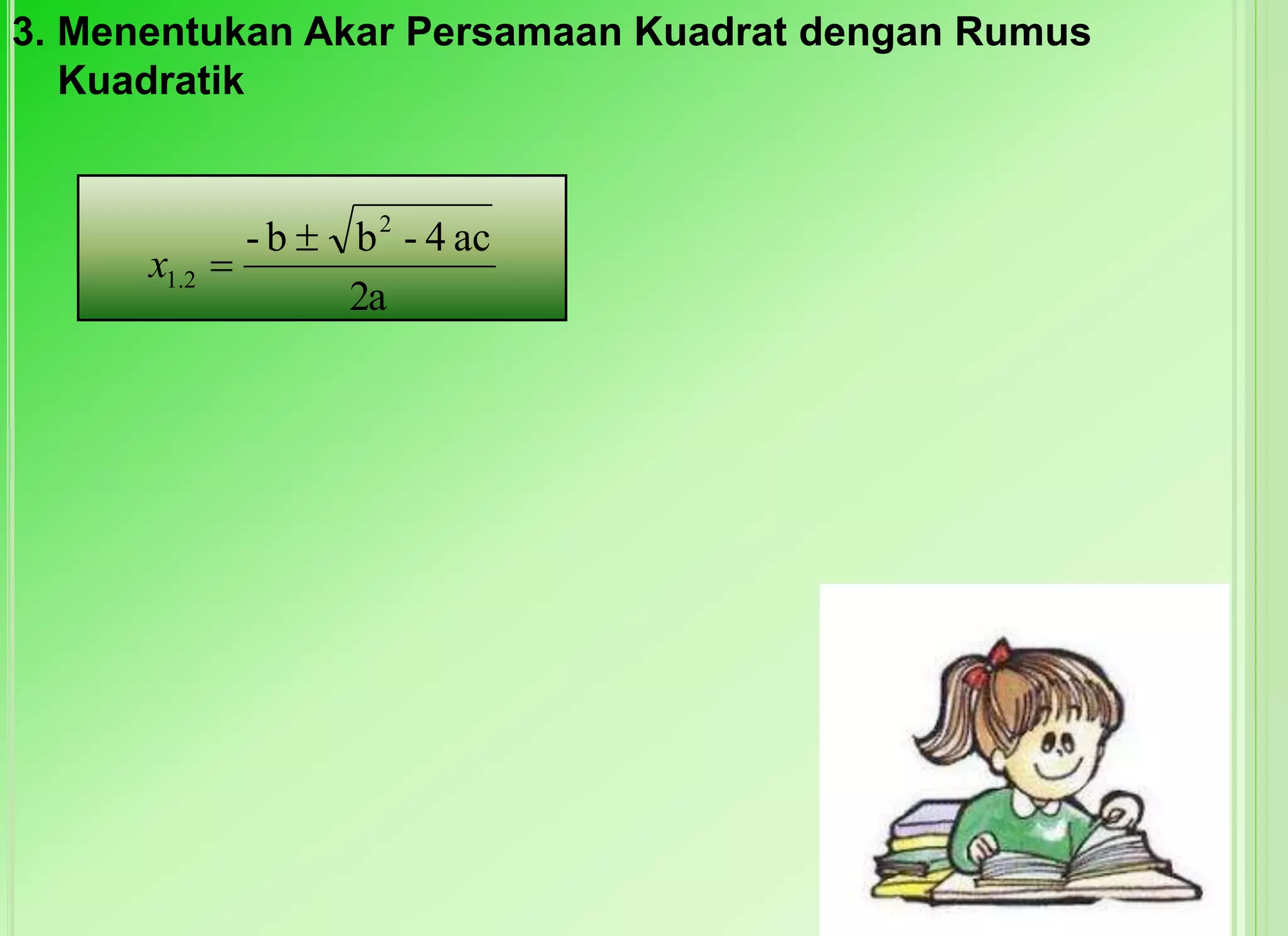 Persamaan kuadrat | PPTX