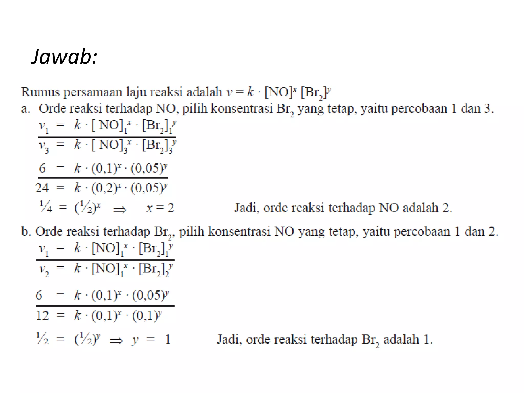 Persamaan laju reaksi (Kimia) | PPTX