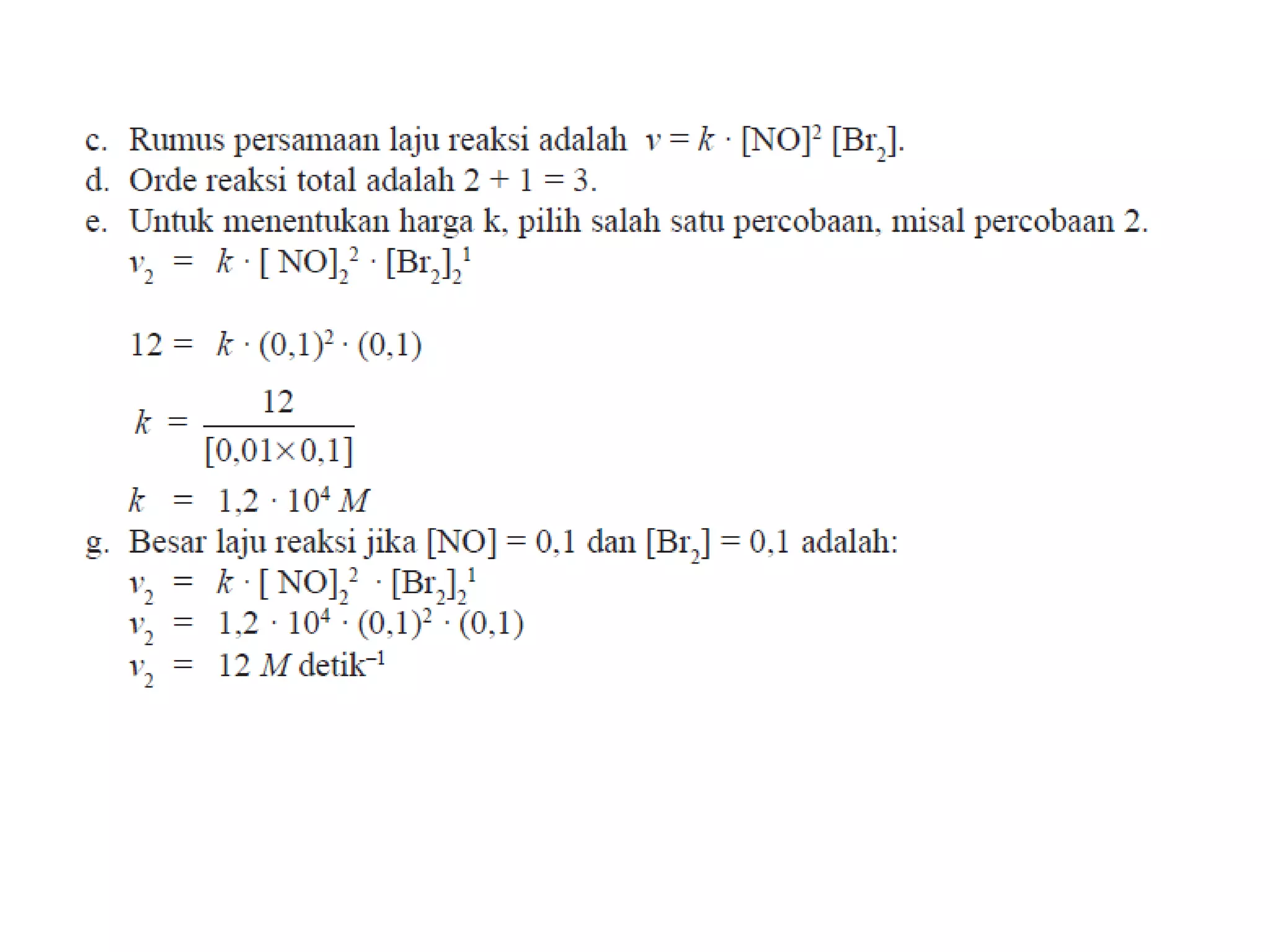 Persamaan laju reaksi (Kimia) | PPTX