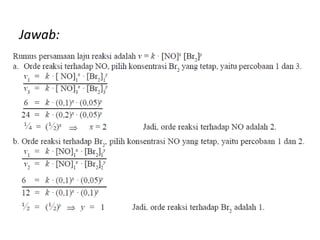 Persamaan laju reaksi (Kimia) | PPTX