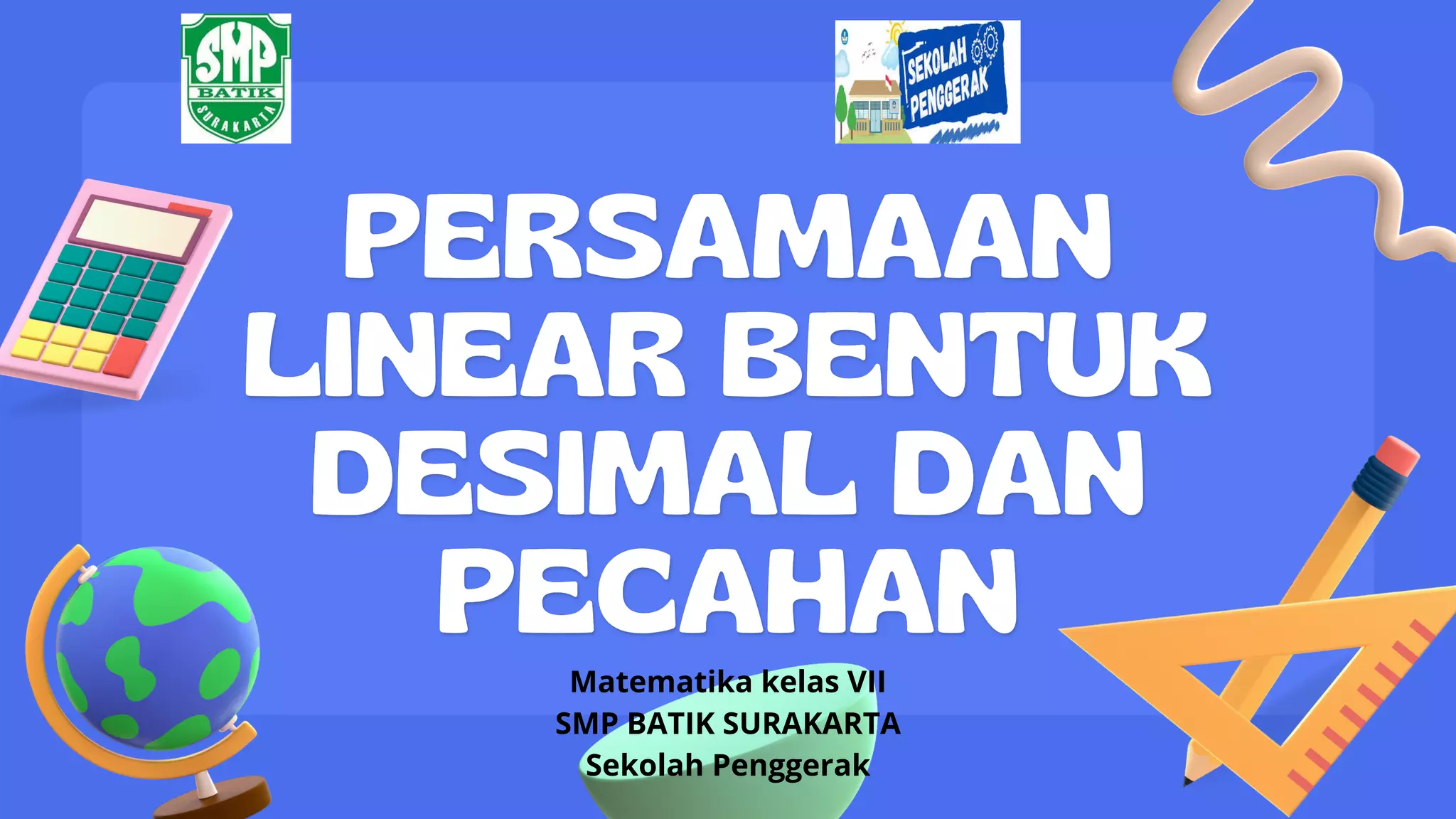 Persamaan linear bentuk pecahan (1) | PPT