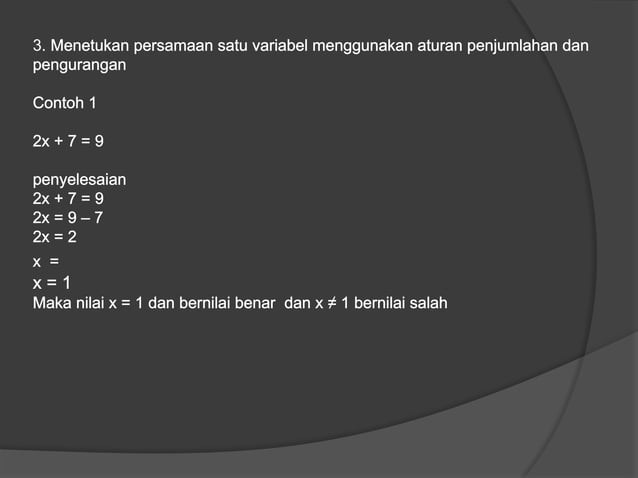 PERSAMAAN LINEAR LINEAR SATU VARIABEL.pptx