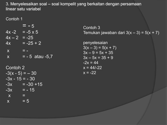 PERSAMAAN LINEAR LINEAR SATU VARIABEL.pptx