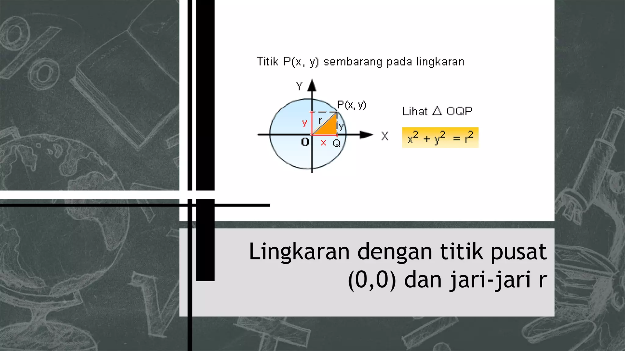Persamaan Lingkaran Materi SMA Materi dan Contoh Soal | PPTX