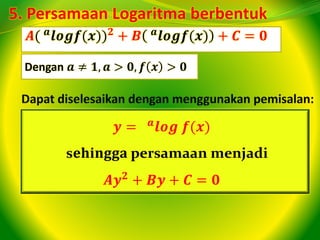 Persamaan Logaritma | PPTX