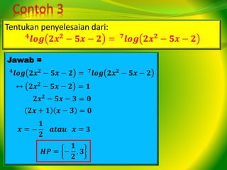 Persamaan Logaritma | PPTX