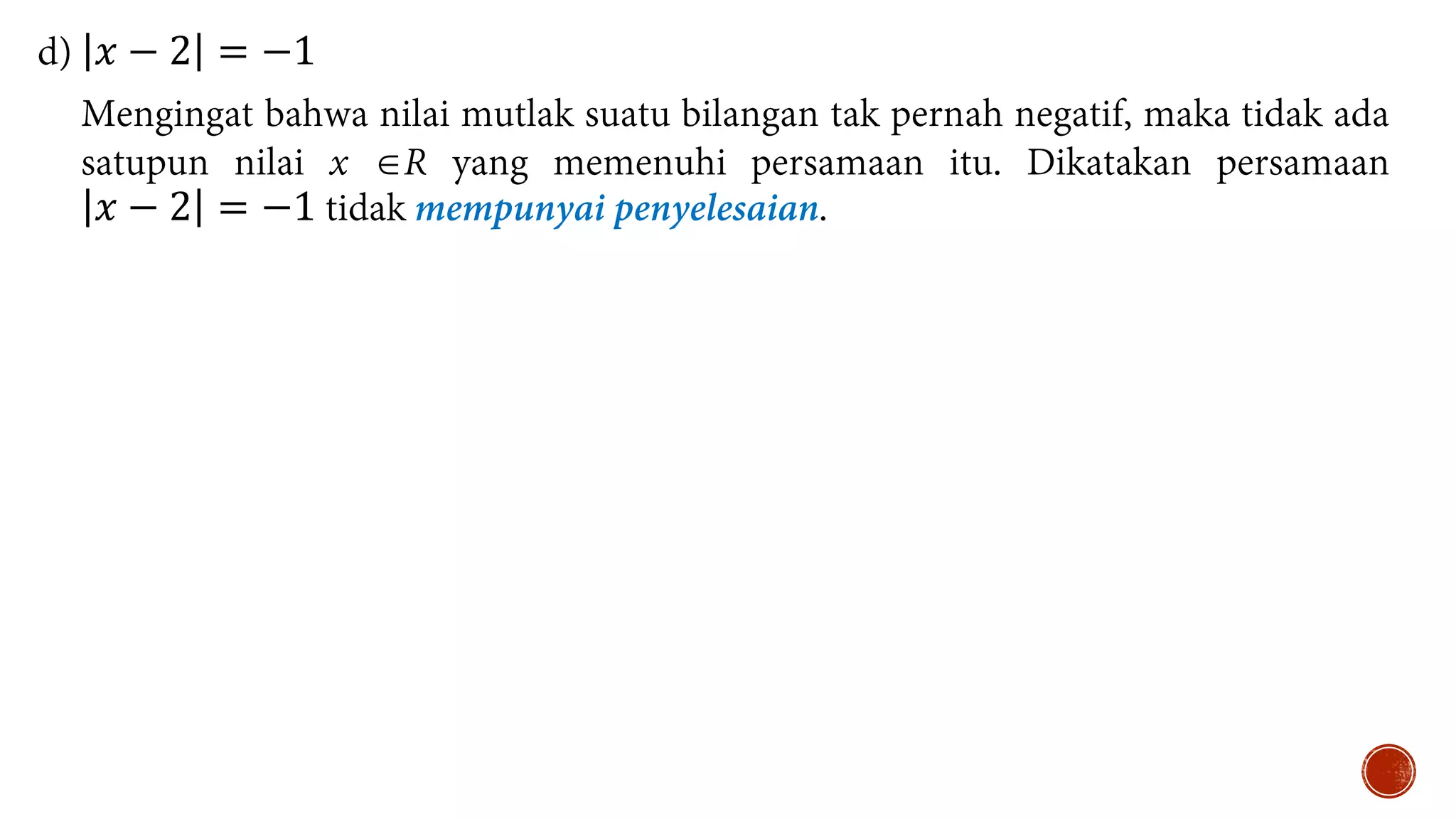 Persamaan dan Pertidaksamaan Nilai Mutlak | PDF