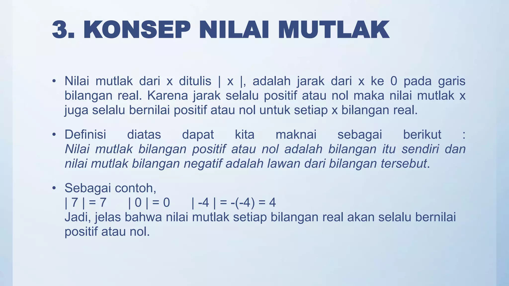 PERSAMAAN NILAI MUTLAK | PPTX