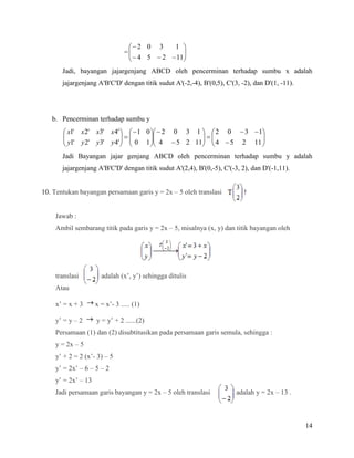 Persamaan pencerminan | PDF