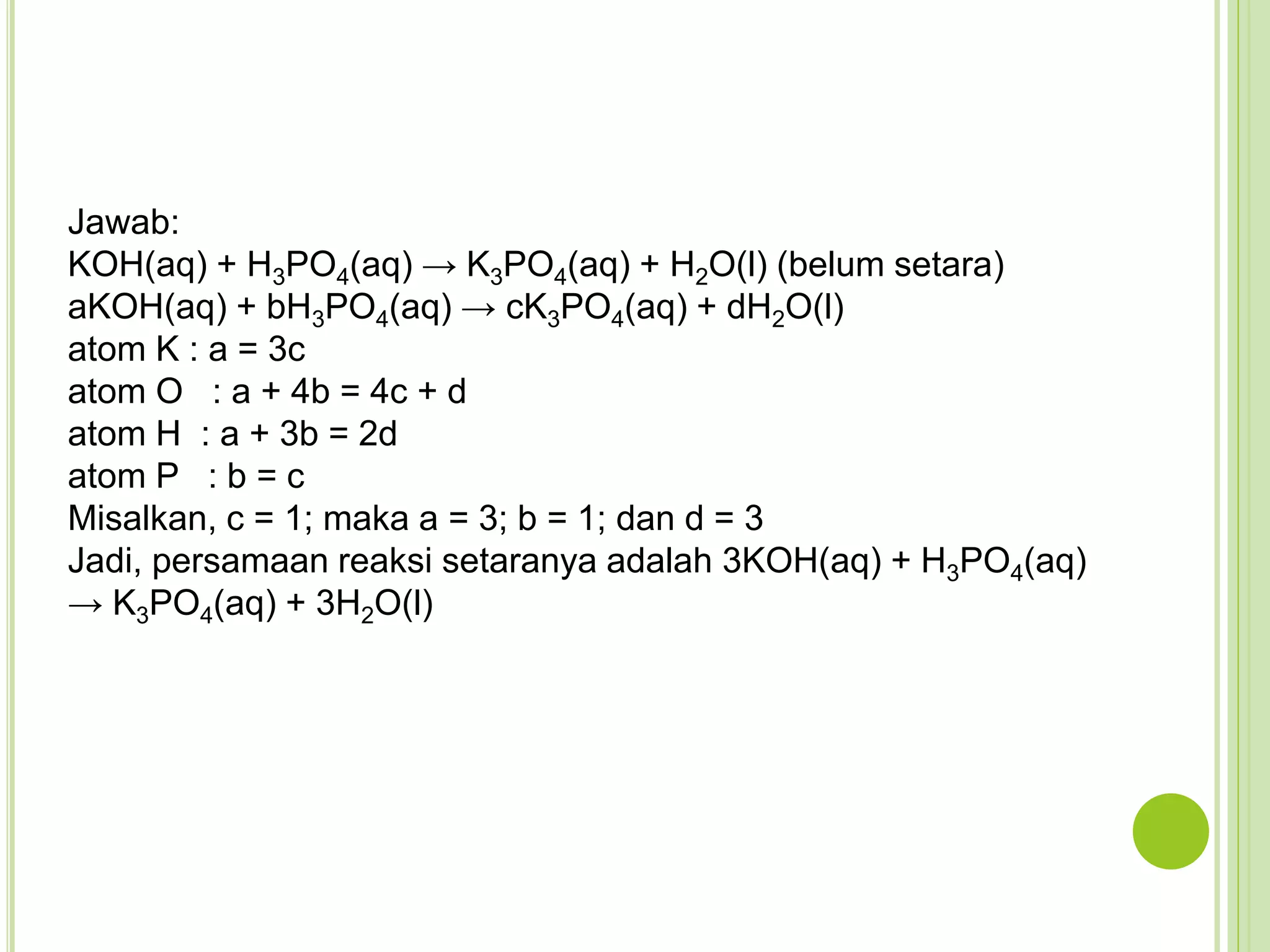 Persamaan reaksi kimia | PPTX