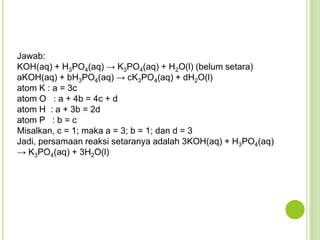 Persamaan reaksi kimia | PPTX