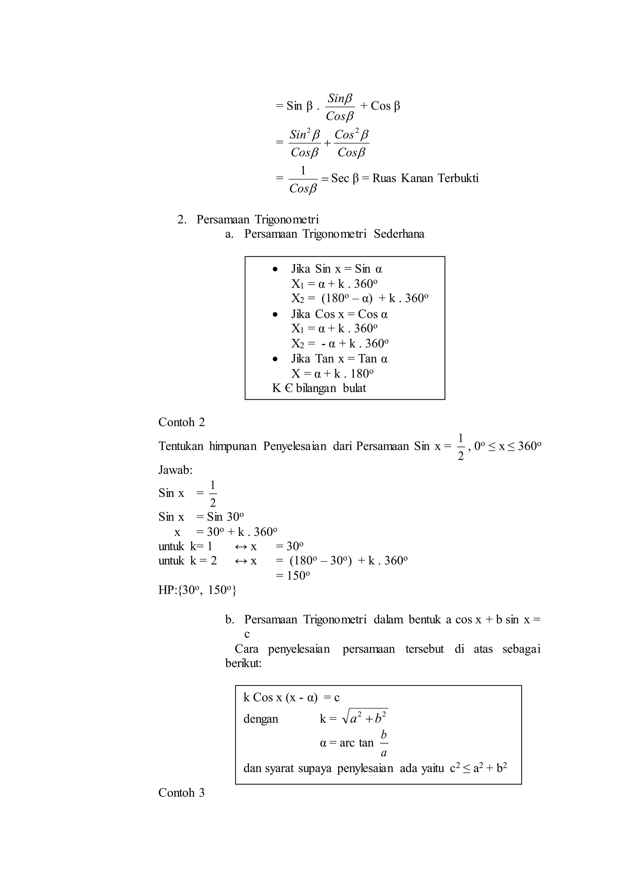 Persamaan trigonometri | DOCX