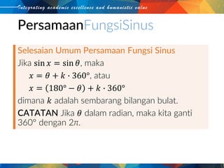 Persamaan Trigonometri Dasar | PDF