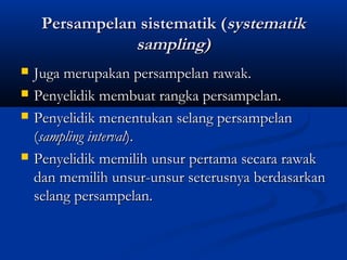 Persampelan | PPT