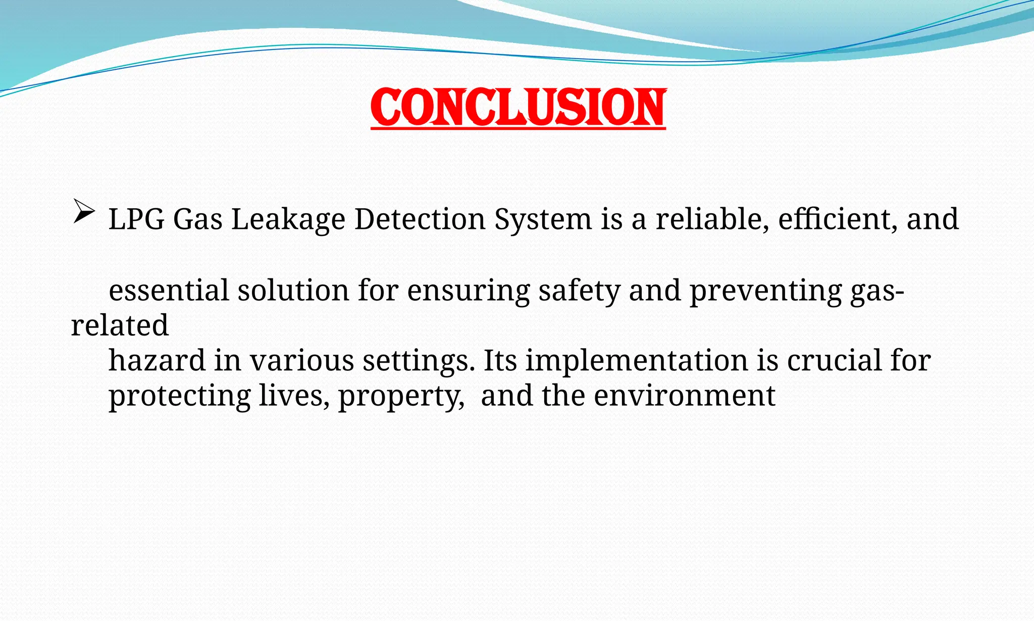 LPG gas leakage detection and protection system | PPTX