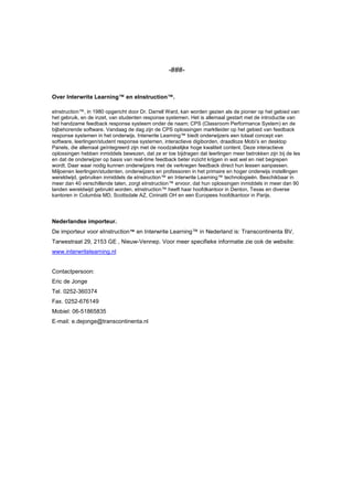 Persbericht Europese Onderwijspromotie Interwrite | PDF | Education ...