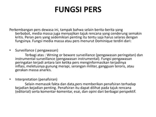 Pers dan jurnalistik | PPTX