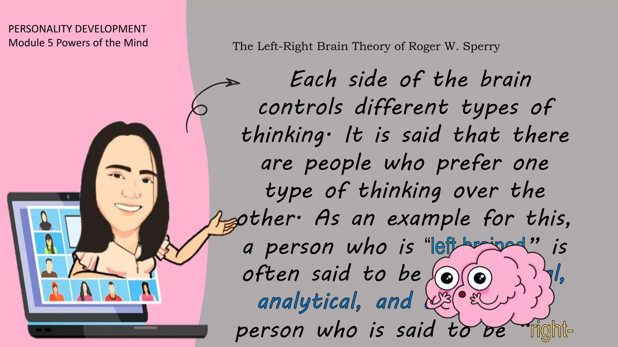 PERSONALITY DEVELOPMENT MODULE 5 Powers of the mind | PPTX