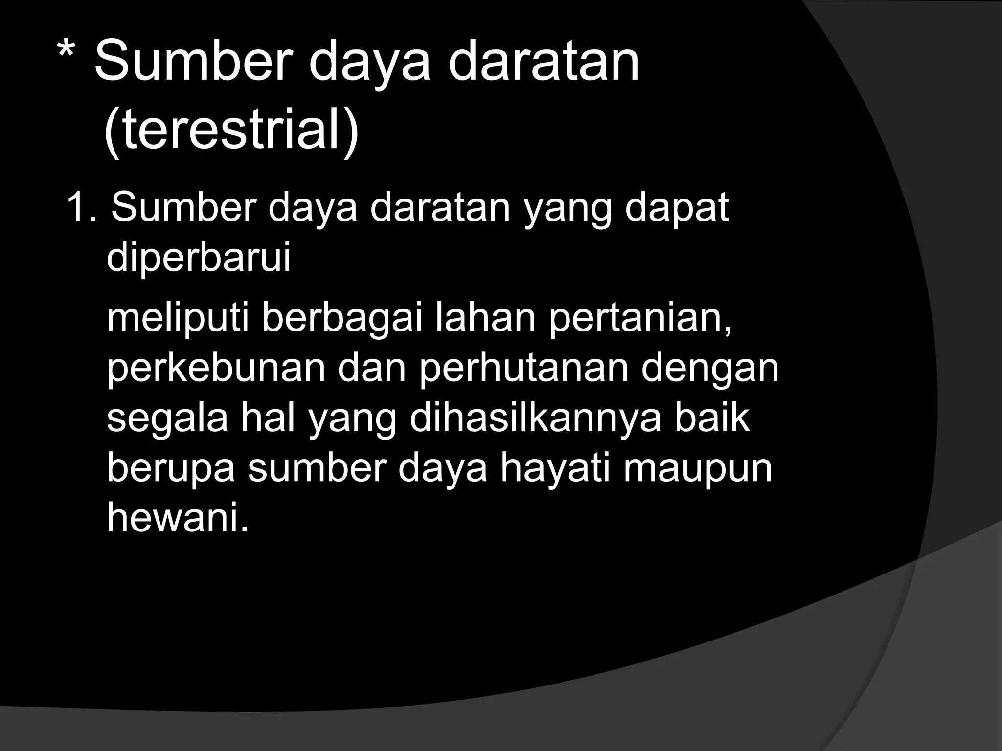 Persebaran dan pemanfaatan sumber daya alam | PPTX