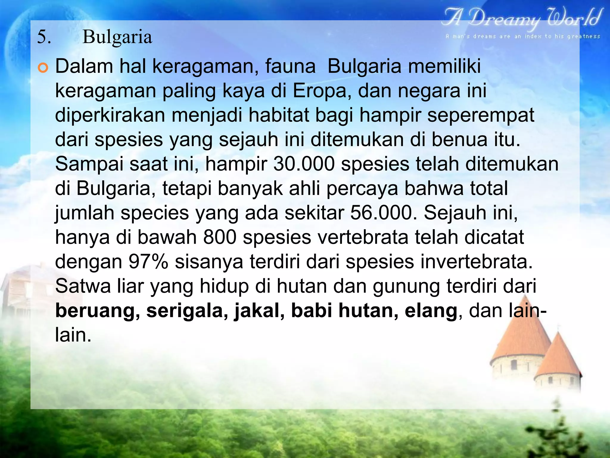 Persebaran fauna di benua eropa | PPTX