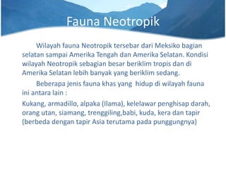 Persebaran fauna di dunia (kelompok 4) | PPT