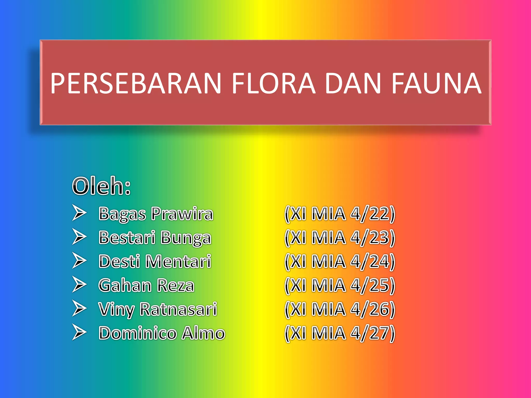 Persebaran flora dan fauna | PPTX