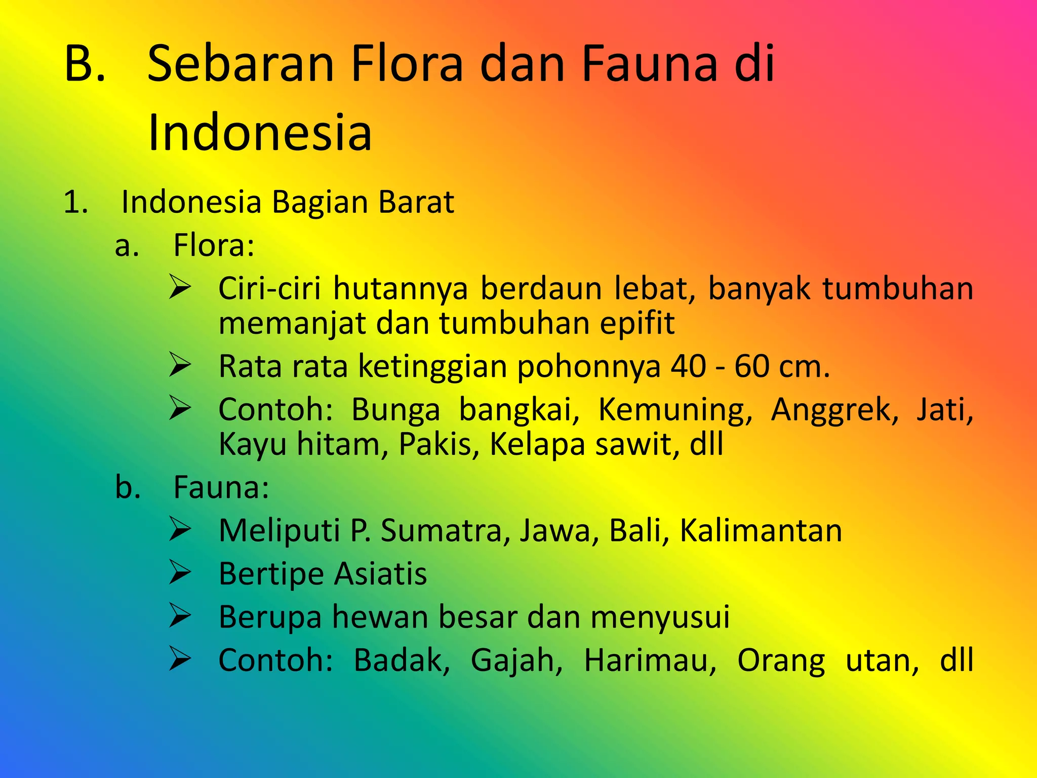 Persebaran flora dan fauna | PPTX