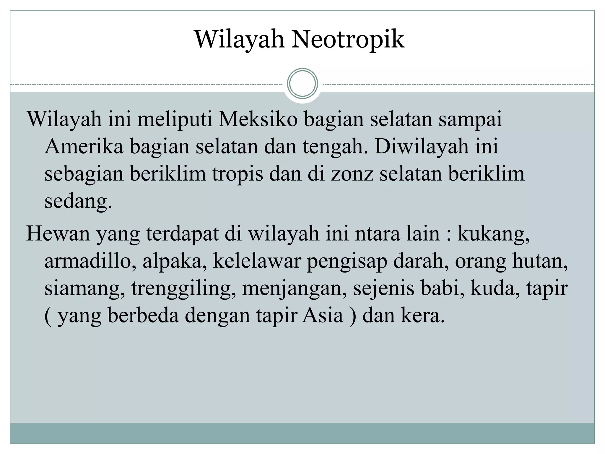 Persebaran flora dan fauna di dunia | PPTX