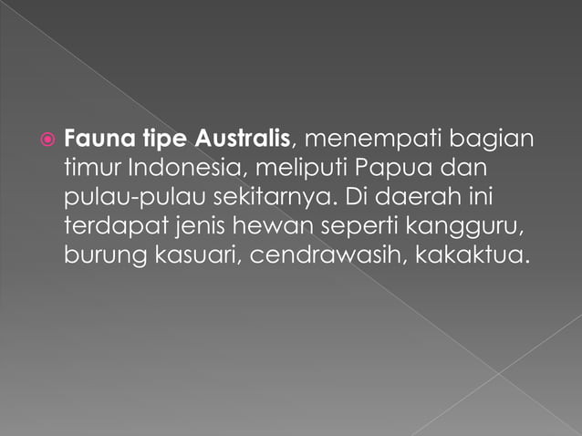 Persebaran flora & fauna di indonesia | PPTX